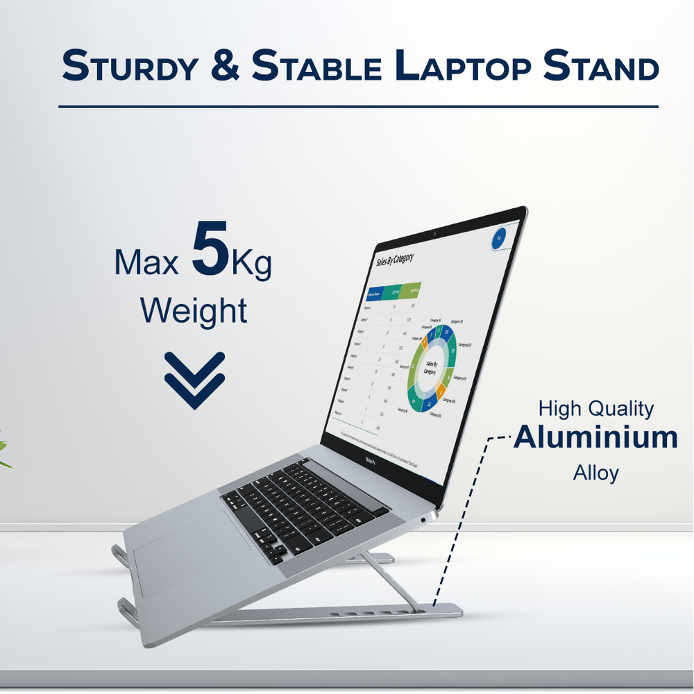 Tempt Elevate Laptop Stand Portable & Adjustable Laptop Stand – Temptindia